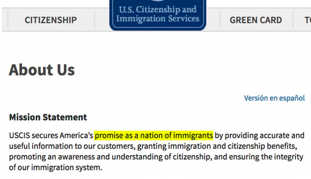 Lady Liberty Weeps: USCIS’s New Mission Statement – Maine Business ...